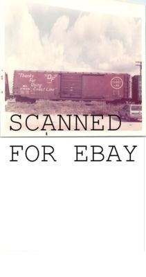 Sep 1972 Atlatnic Coast Line Df ACL Box Car #37486 VINTAGE RAILROAD ...