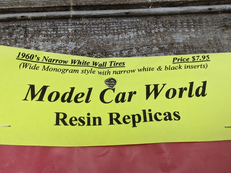 Model Car World Resin Replicas 1960's Narrow White Wall Model Tires | eBay
