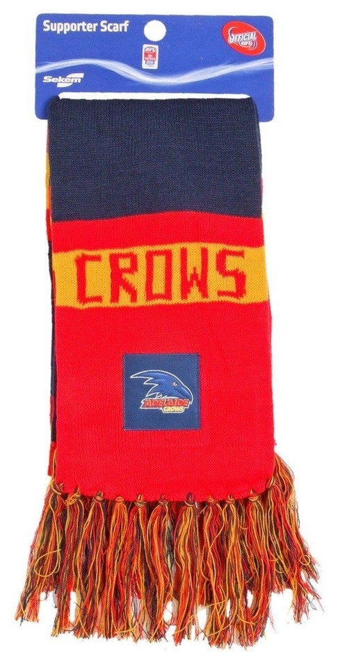 Adelaide Crows AFL Traditional Bar Scarf | eBay Australia