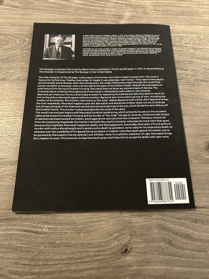 The Stranger Albert Camus Large Print 2021 Paperback 11x8.5 A Vintage Book | eBay