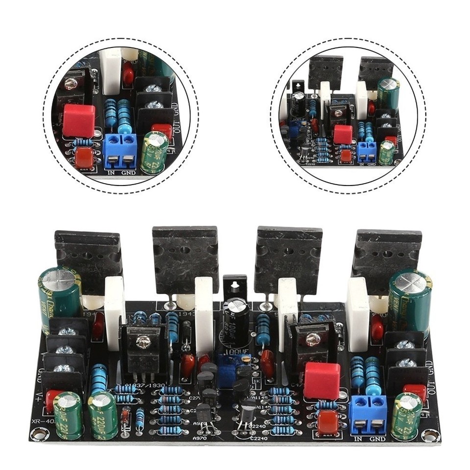 200W Audio Board A970/C2240 High-voltage Transistors Dual Differential ...