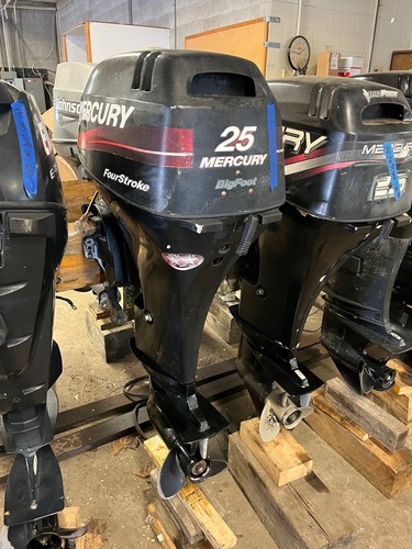 2001 Mercury 25 hp 4-Stroke 20" Outboard Boat Motor Engine Four Stroke ...