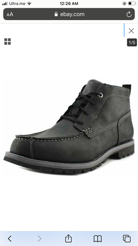 Timberland Men's Grantly Moc Toe Chukka Boots - Black - Size 8 | eBay
