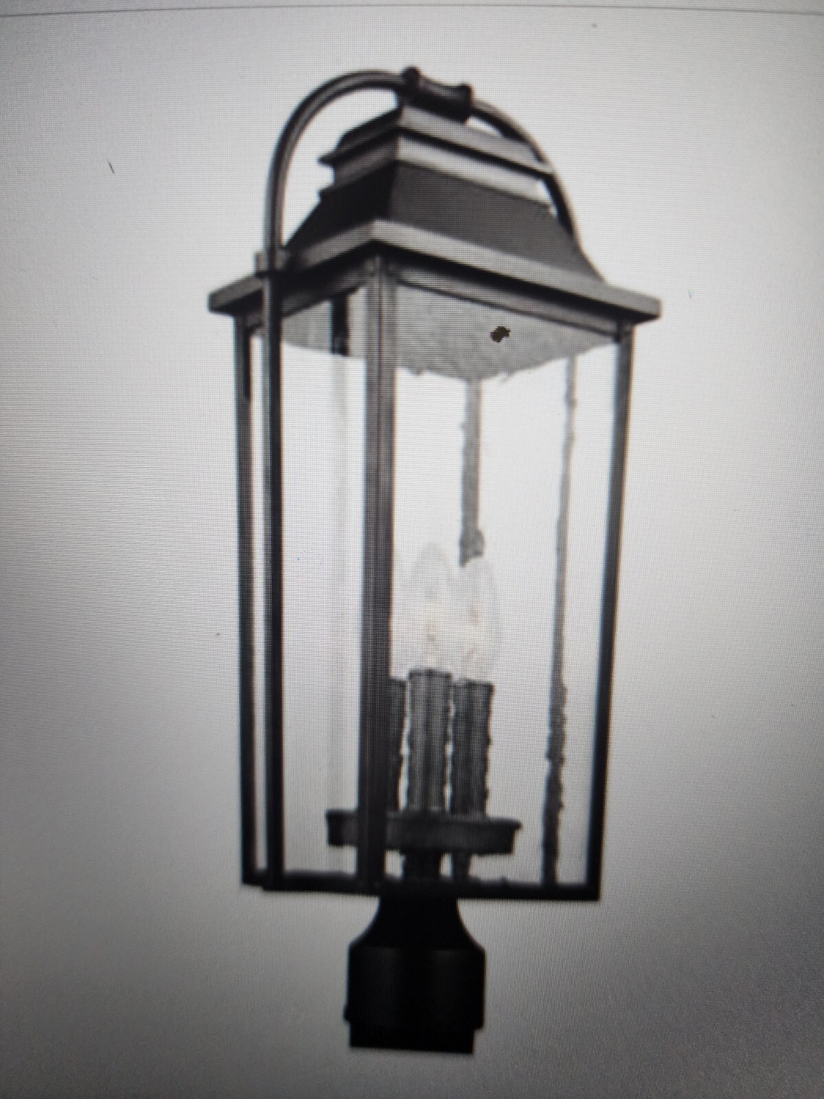 General Lighting Wellsworth 3-Light Outdoor Antique Bronze Lamp Post ...