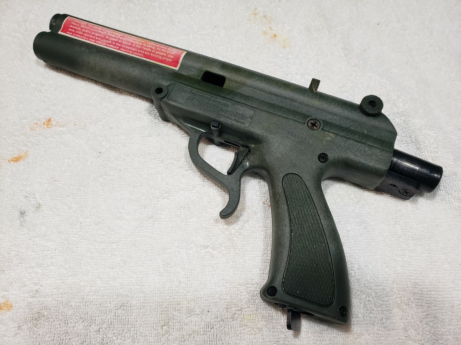 VINTAGE Splatmaster Survival Game Paintball Pump Pistol Gun Stock Class ...