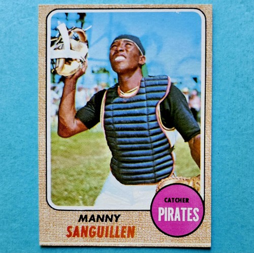 NMMT 1968 Topps Set Break #251 Manny Sanguillen Rookie Mint RC Baseball ...