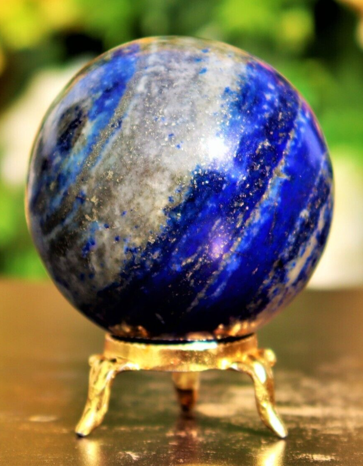 60MM Blue Lapis Lazuli Crystal Sphere Healing Power Chakra Energy ...