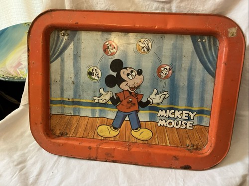 Mickey Mouse Juggling TV Tray 1970s Walt Disney Productions 12x17" some ...