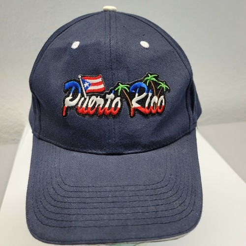 Puerto Rico Flag Blue Baseball Cap Adjustable Strap T… - Gem