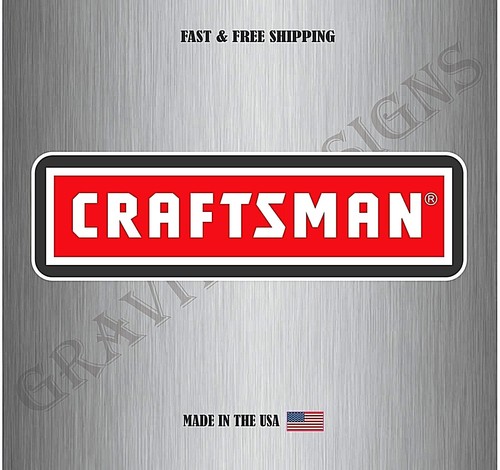 Craftsman Tools Car Bumper Window Tool Box Vinyl Sticker Decal Water ...