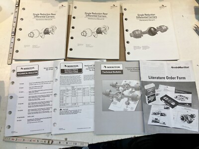 lot of MERITOR MANUALS BULLETINS order form DIFFERENTIAL CARRIERS | eBay
