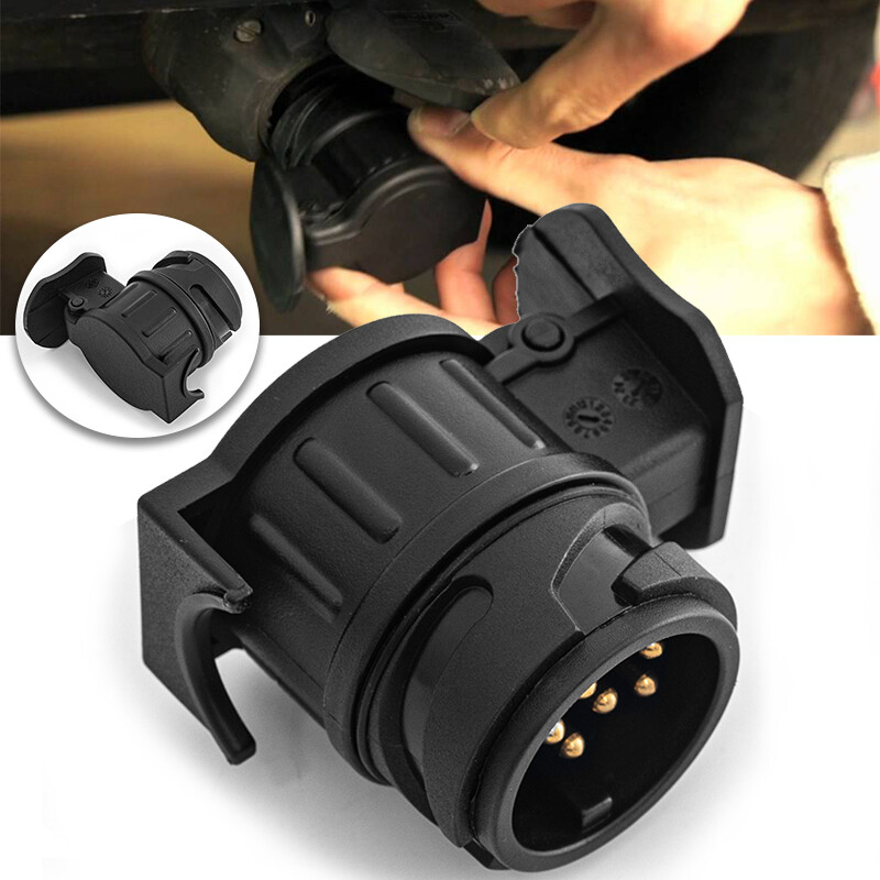 13 to 7 Pin Tow Bar Plug Adaptor Socket Trailer Truck Electric Towing ...