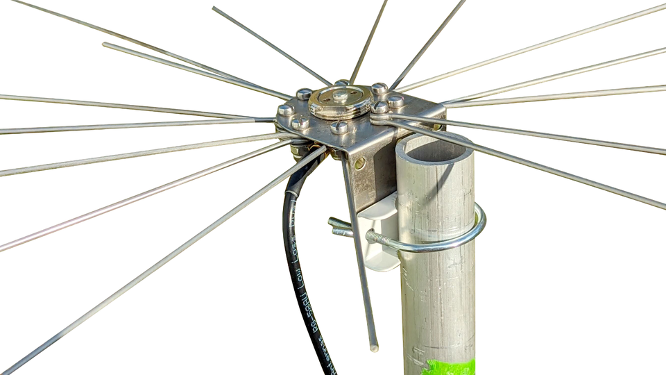 Base Ground Plane Kit Radials Bracket Mobile UHF VHF Antenna NMO Mount ...