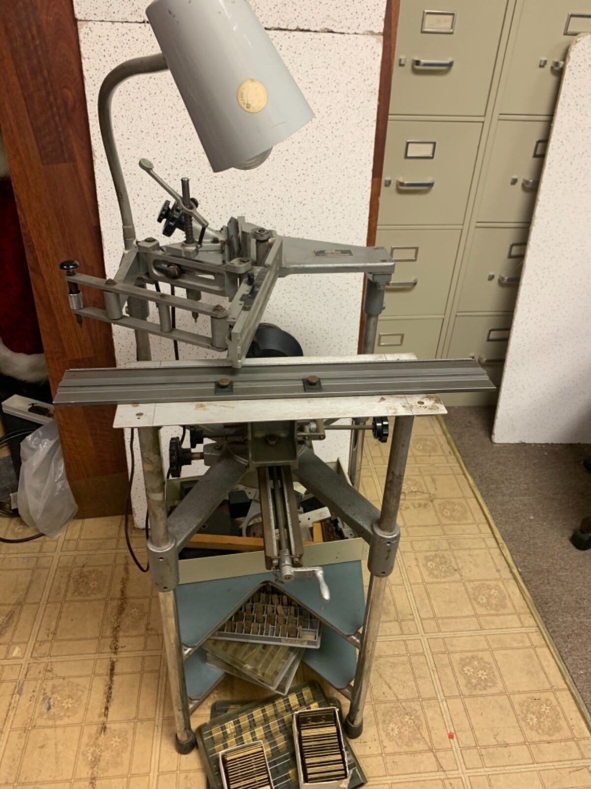 Vintage New Hermes Engravograph Engraving Machine with 7 sets of ...