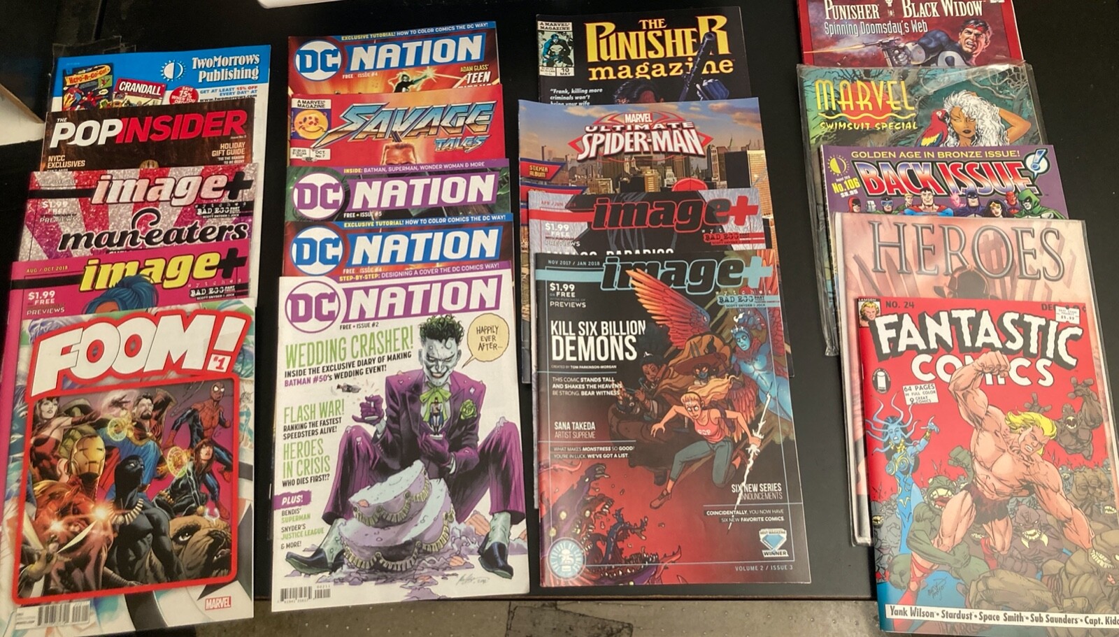 Wow! HUGE LOT of 100+ Comics-Related MAGAZINES! See Pix for All that's ...