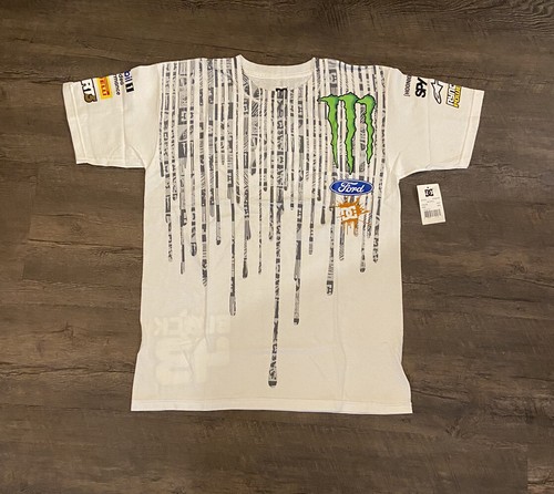 DC Ken Block Racing Men's T-Shirt Small All Over Graphic Print Spill ...