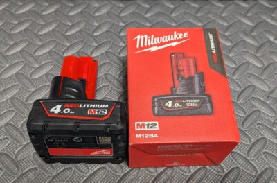 Milwaukee M12 B4 JP M12 12V 4.0Ah RedLithium-Ion Battery | eBay