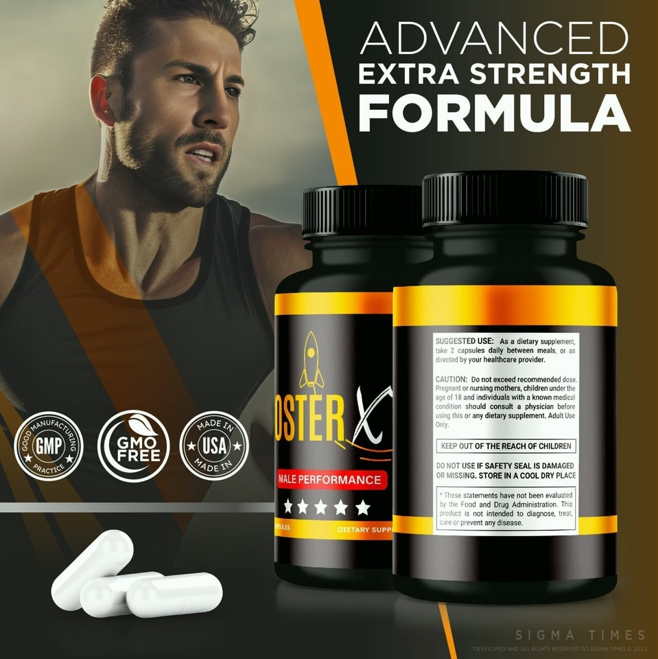 (5 Pack) Booster XT Male Capsules to Boost T-Levels for Enhanced ...