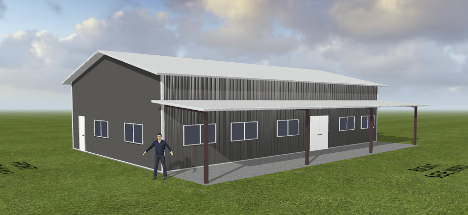 36x60 Steel Building SIMPSON Metal Garage Storage Shop Building Kit | eBay