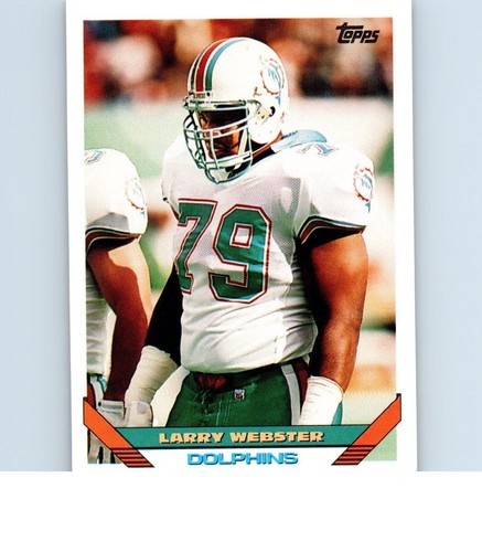 Larry Webster 488 Dolphins 1993 Topps Football Trading Card | eBay