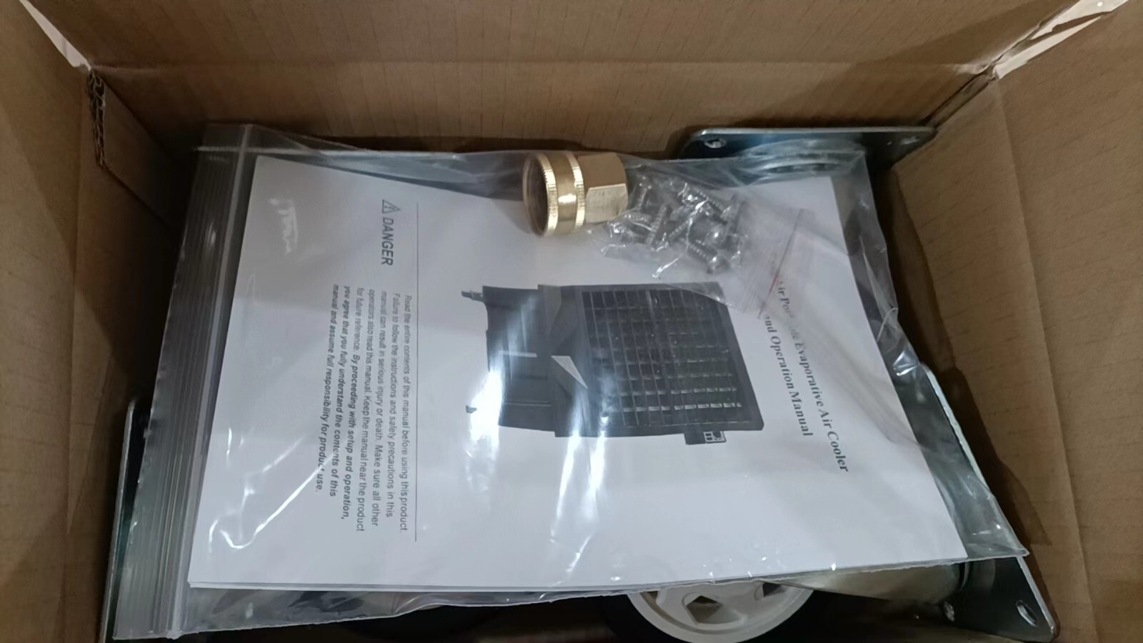 Evaporative Swamp Cooler 13500 CFM 30in 5 blade fan 1HP motor for 3000 ...