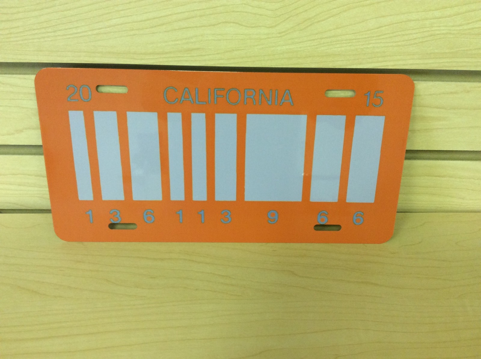 Back To The Future/ Outatime Bar Code Vanity Novelty license plate Made ...