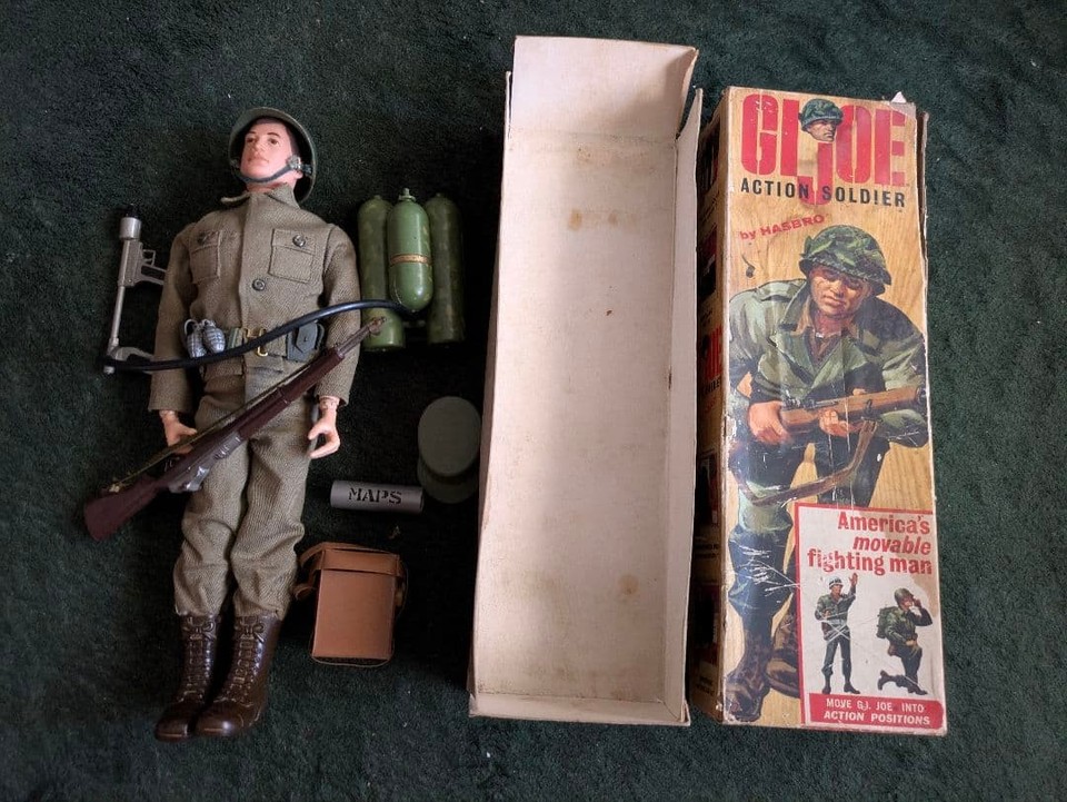 GI Joe Hasbro the 60s Action Soldier Rare Vintage Used With Box Japan ...