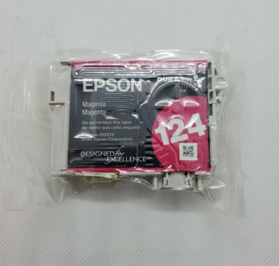 Epson Ink Printer Cartridge 124 Genuine OEM Magenta Exp 2019 | eBay
