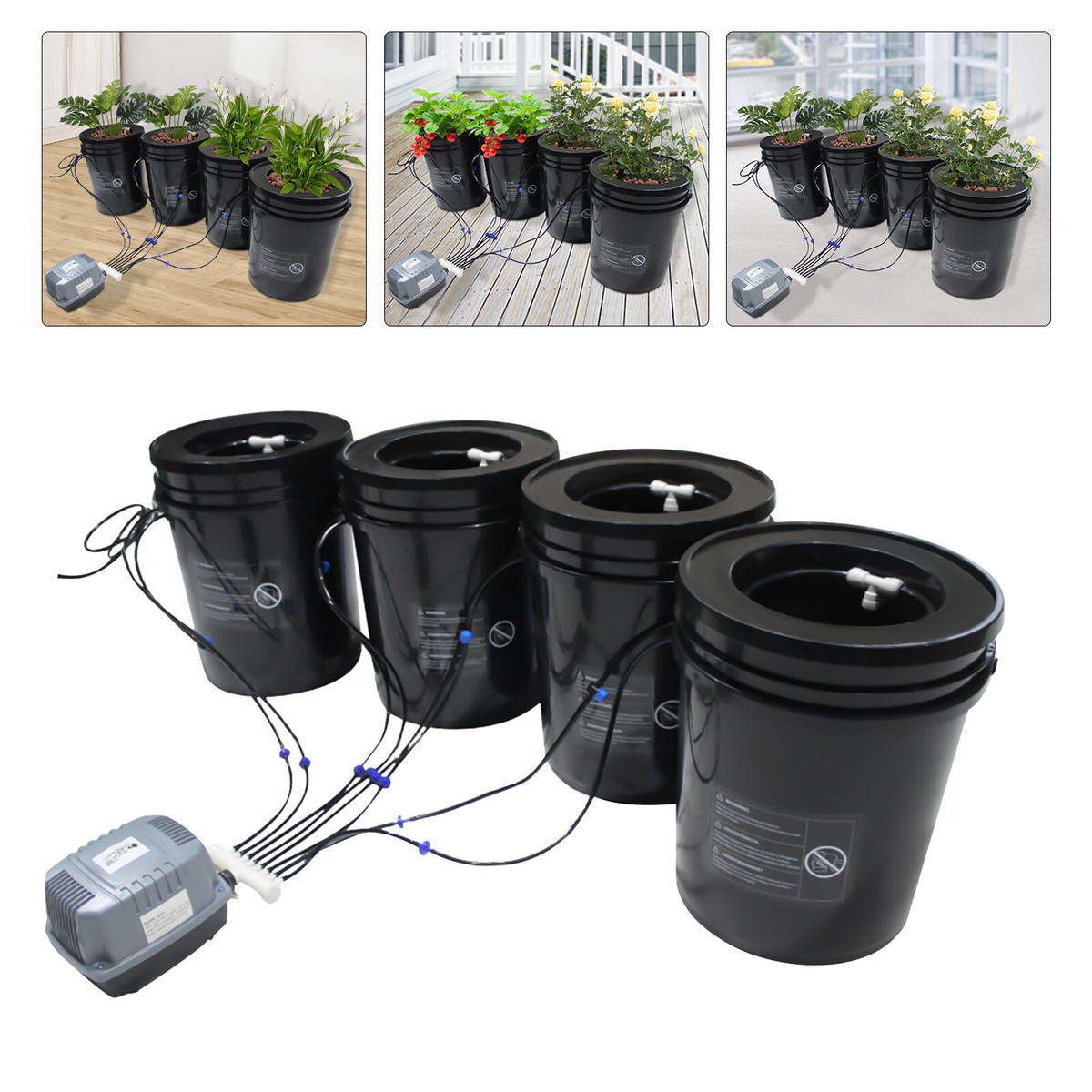 2 Buckets With Irrigation Ideas Bucket Drip Irrigation Kit | Geo Hydro