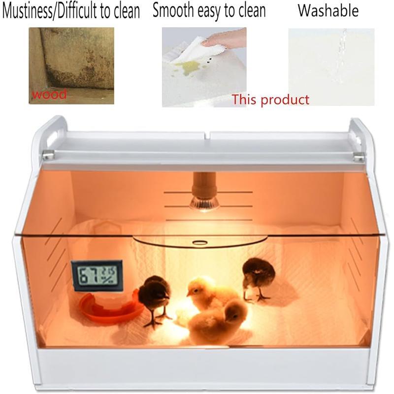 10-15 Chicks Intelligent Brooder Box Quail Birds W/ Heating Lamp ...