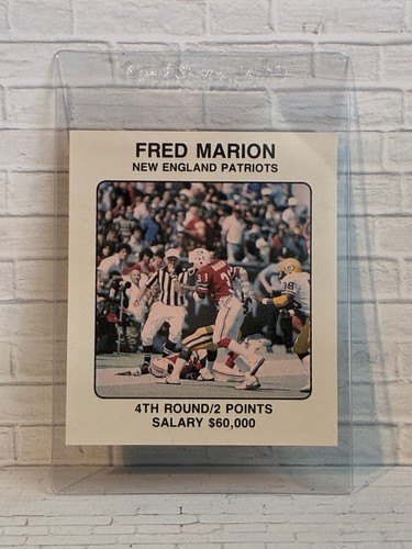 1989 NFL Franchise Game Player Cards - Fred Marion | eBay