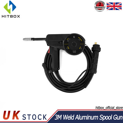 HITBOX Aluminum Welding Gun Spool Gun 3m 10ft for Welding Machine UK ...