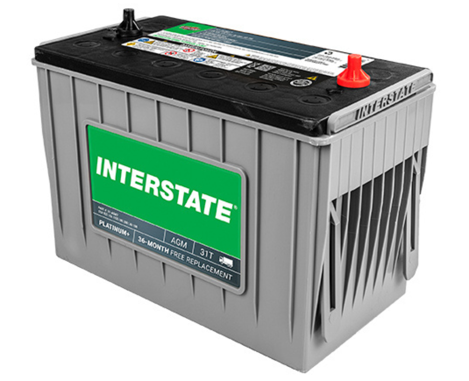 Interstate Batteries 12V 100Ah Heavy-Duty Group 31T Deep Cycle AGM ...