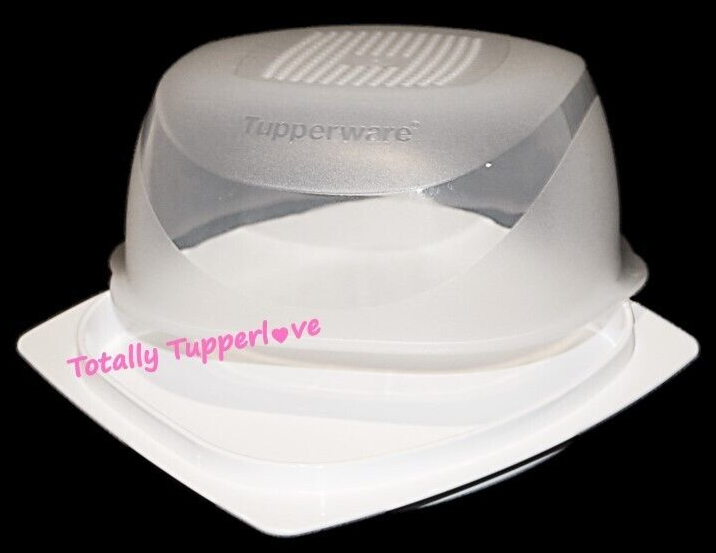 Tupperware Cheesmart Mini Cheese Keeper 6.25" x 6.25" White & Clear EUC ...