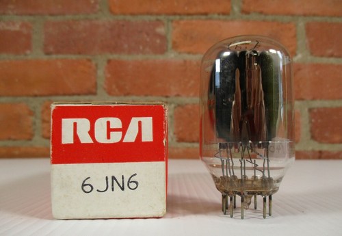 RCA 6JN6 Vacuum Tube Gray Plate Dual Round Getters Tested New in Box | eBay