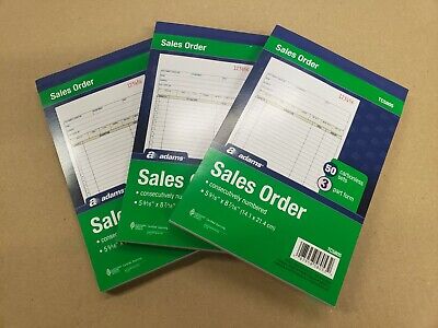 Forms & Record Keeping - Adams Sales Order Book