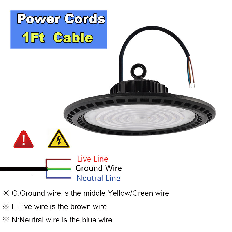 Low Bay Led Light 300W Round High Bay Lights 2 Pack for Commercial ...