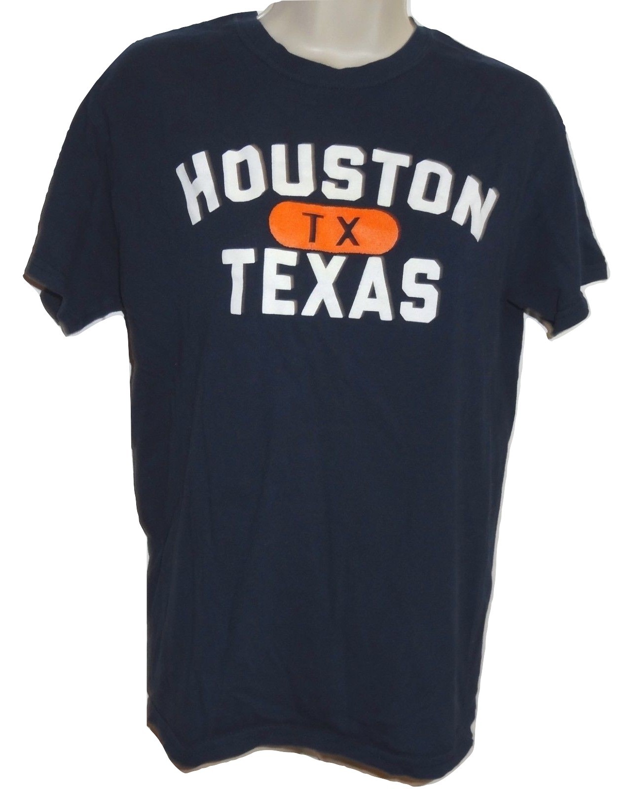 Houston Texas T-Shirt Short Sleeve Navy Blue Men's Gildan Sz Small S ...