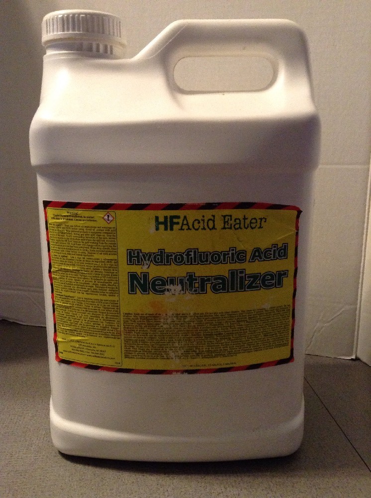 HF ACID Eater HYDROFLUORIC ACID NEUTRALIZER Liquid Safety Clean up 2.5 ...