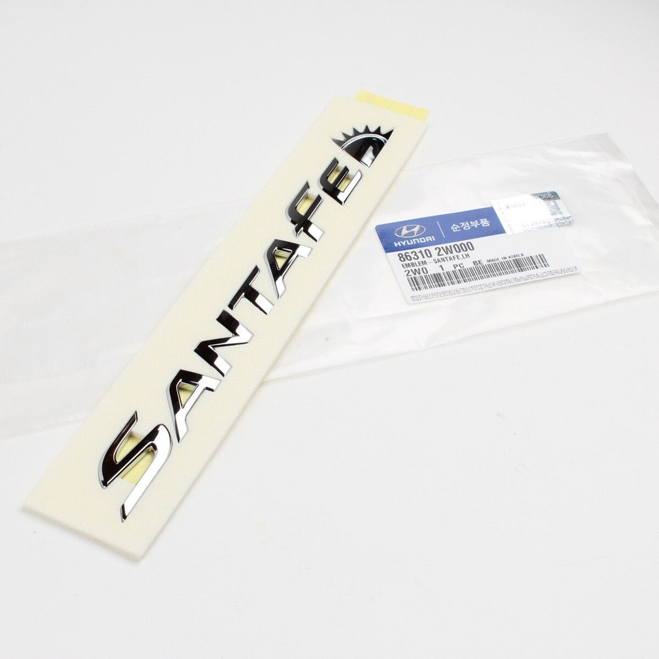 Genuine Emblem 2013-2016 Santa Fe Rear Lift Gate for Hyundai 86310 ...