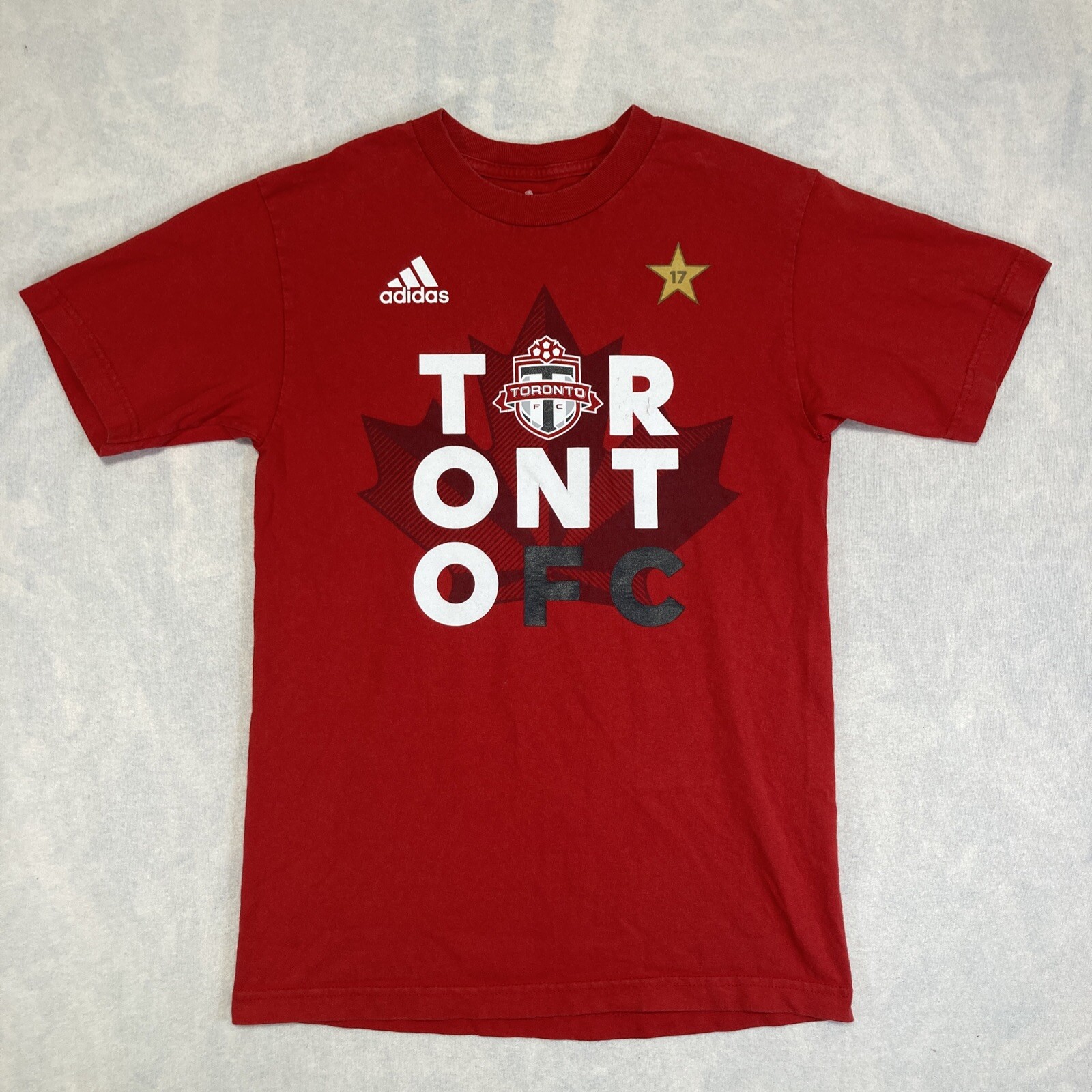 Adidas Toronto FC Football Club Mens T Shirt Small Red MLS Graphic Logo ...