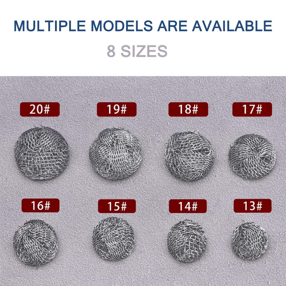20Pcs Tobacco Smoking Pipe Metal Filter Screen Steel Mesh Rimmed Dome ...