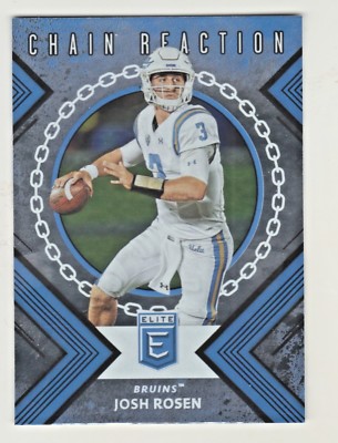 2018 Elite Draft Picks CHAIN REACTION #9 JOSH ROSEN RC Rookie Arizona ...