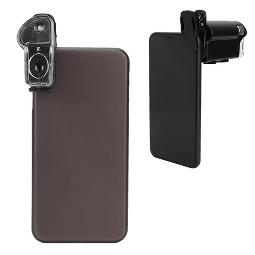 Mobile Phone Clip-On Pocket Microscope 60X-100X Zoom Magnifier With | eBay