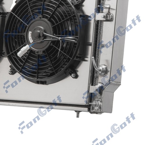 4 Row Radiator Shroud Fan For Jaguar XJS XJ12 5.3L 6.0L V12 Automatic ...