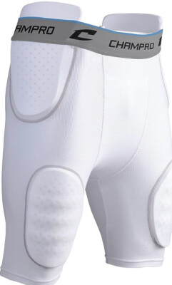 Champro Padded Football Compression Shorts With Hip Protection Mens 2XL ...