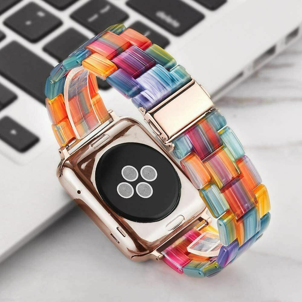 Resin Watch Band For Apple Watch Series 8 7 6 5 4 3 2 se Ultra 41mm ...