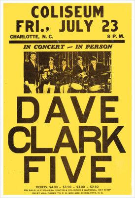 Dave Clark Five concert poster print | eBay