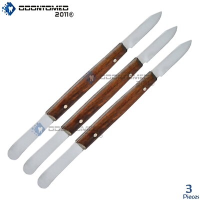 3 Pcs Fahen Knife 18 cm Spatula Wax Dental Modeling Pottery Lab Mixing ...