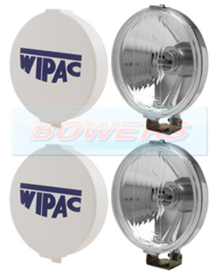 CLASSIC MINI CHROME WIPAC 5 1/2" SPOT LIGHTS SPOT LAMPS BOXED PAIR WITH ...